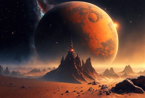 Premium Ai Image Mars Planet Is Seen Whirling Amid The Stars Company
