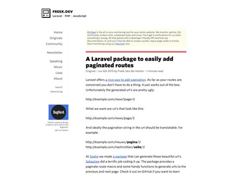 Laravel Paginateroute By Spatie A Undefined Template Built At