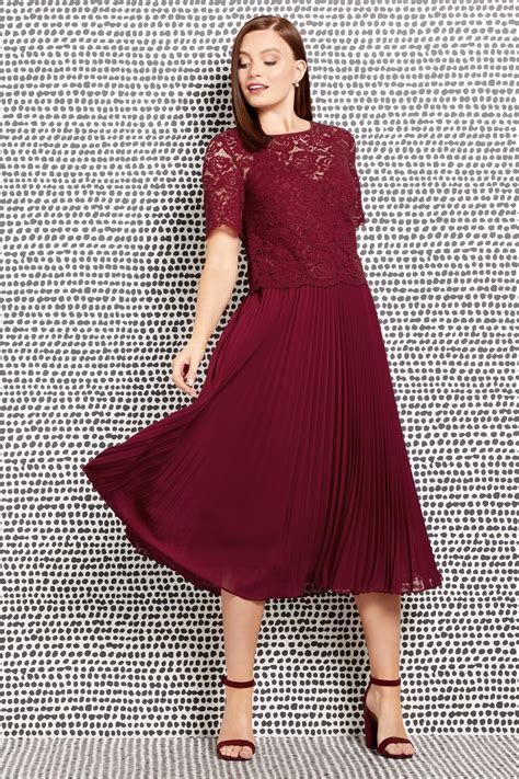 Lace Overlay Midi Dress Dresses Images 2022