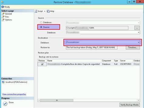 Exportar Una Base De Datos Sql Server En Plesk E Importarla Manualmente