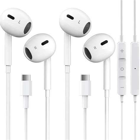 Apple Earbuds Wired Earphones With Lightning Connector And Usb C Wired Earphones