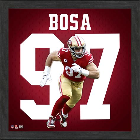 Nick Bosa Nfl Impact Jersey Frame The Highland Mint