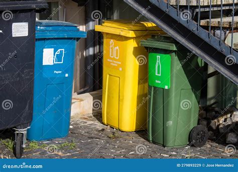 Garbage Container Located In The City Center Of Warsaw Poland Editorial Stock Image Image Of