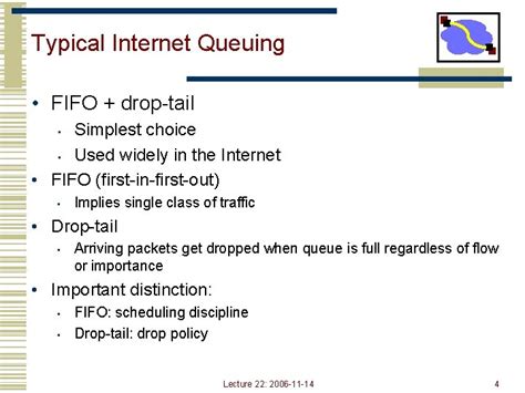 15 441 Computer Networking Lecture 22 Queue Management