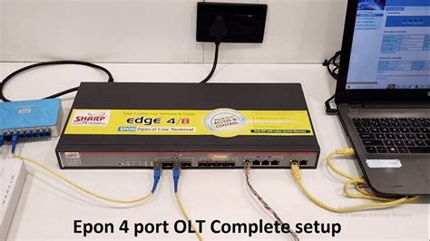 epon 4 port olt complete setup how to setup epon olt youtube