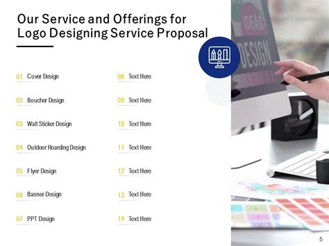 Logo Designing Service Proposal Ppt Powerpoint Presentation Complete Deck With Slides