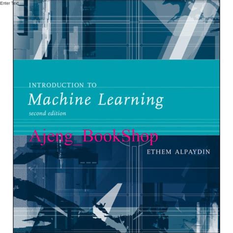 Jual Buku Matematika Komputasi Introduction To Machine Learning Second Edition Adaptive