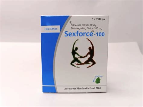 Sexforce 100 Oral Strip At ₹ 200pack Pharmaceutical Injection In