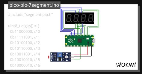 Pico Pio Segment Ino Wokwi ESP STM Arduino Simulator