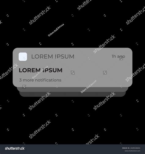 Phone Shopping Notifications Notification Boxes Template Stock Vector Royalty Free 2429318243