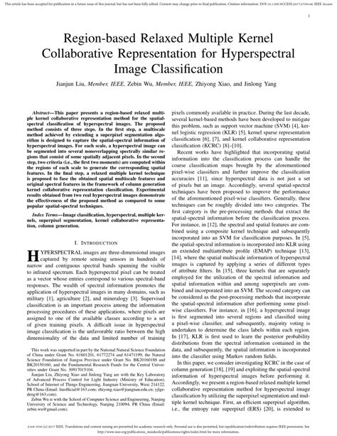 Pdf Region Based Relaxed Multiple Kernel Collaborative Representation
