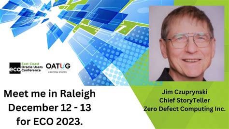 Eco23 Oracle Oracleace Learning Jim Czuprynski