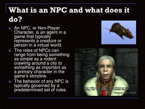 PPT NPC Interaction In Video Games PowerPoint Presentation Free Download ID 4457746