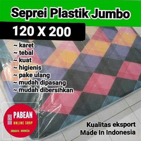 Putih Special Plastic Bed Sheet Bed Sheet Bed Cover Size X