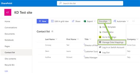 Prefill Docusign Envelopes From A Sharepoint List Step 3 Create A