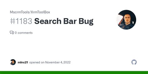 Search Bar Bug · Issue 1183 · Mscrmtoolsxrmtoolbox · Github