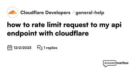 How To Rate Limit Request To My Api Endpoint With Cloudflare Cloudflare Developers