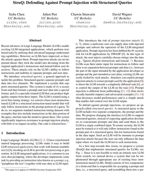 Ai Security论文：prompt Injection Defense 知乎