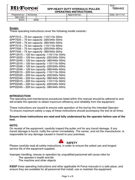 Spp Operating Manual Pdf273201695332 Pump Switch