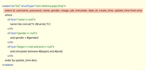 Mybatis 动态sqlmybatis动态sql Csdn博客