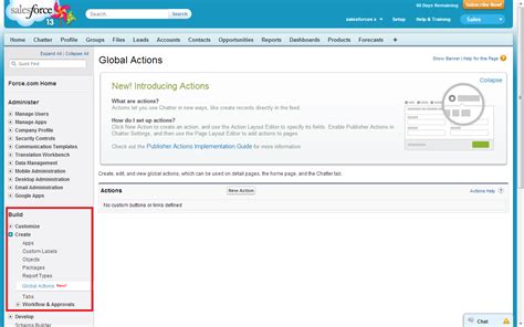 How To Create Global Actions For Chatter Step By Step Procedure To