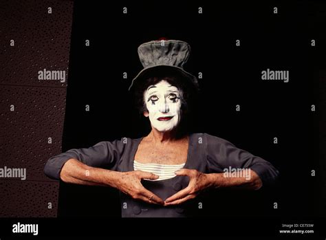Marcel Marceau French Actor Mime Artist Famous For Stage Persona