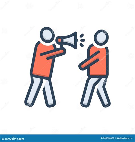 Color Illustration Icon For Assert Say And Insistspeaker Stock Vector Illustration Of Color Illustration Icon For Assert Say And Insistspeaker Stock Vector Illustration Of