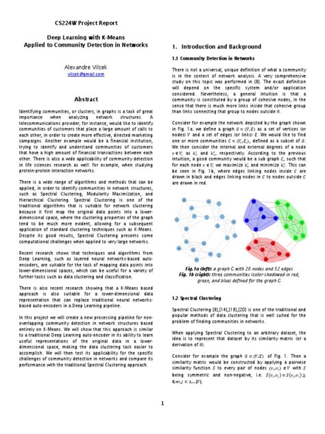 Community Detection Pdf Cluster Analysis Eigenvalues And Eigenvectors