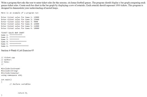 Write A Program That Asks The User To Enter Ticket