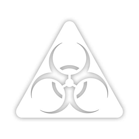 Biohazard Sticker Decal Die Cut Self Adhesive Vinyl Weatherproof
