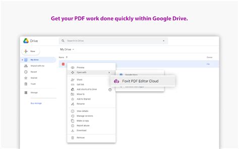 Foxit PDF Editor Cloud Google Workspace Marketplace