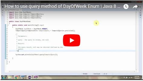 java ee how to use query method of dayofweek enum java 8 date and time