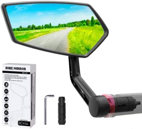 Meachow New Bar End Bike Mirror Crystal Uhd Automotive Grade Glass