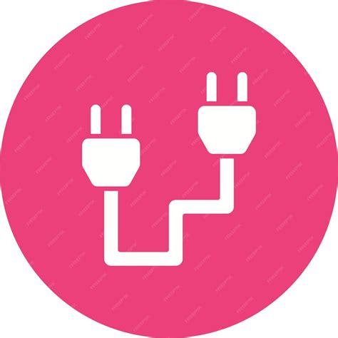 Premium Vector Extension Cord Vector Illustration Style