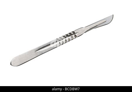 Sharp Blade Of The Scalpel Stock Photo Alamy