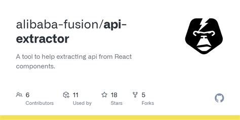 Github Alibaba Fusionapi Extractor A Tool To Help Extracting Api From React Components