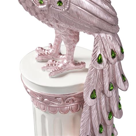 700mm Large Glam Peacock Floor Sculpture Decor Art Living Room Bedroom