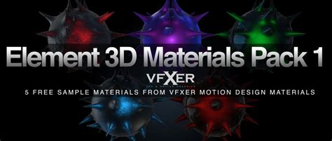 Free Element 3d Materials Pack