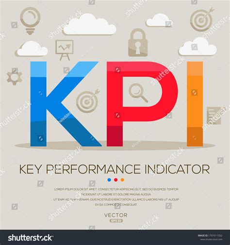 Kpi Mean Key Performance Indicator Letters Stock Vector Royalty Free 1701911332 Shutterstock