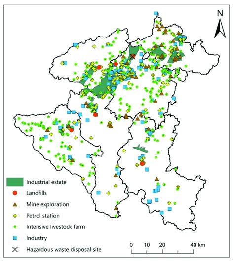 Spatial Distribution Of Pollution Sources Download Scientific Diagram