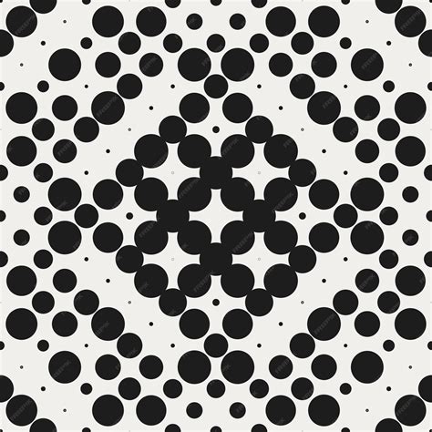 Premium Vector Abstract Monochrome Dot Vector Seamless Pattern Design