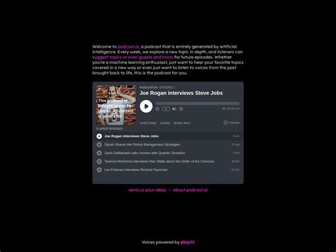 Podcast AI Generated Podcast For In Depth Exploration Interactive Experience AI Fella