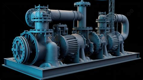 산업용 압력 펌프 3d 광선 추적 차단 밸브 3d 그림이 있는 산업용 펌프 및 파이프 섹션의 3d 모델 배경 일러스트 및 사진 무료 다운로드 Pngtree