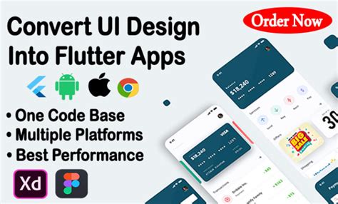 convert figma adobe xd to flutter design flutter apps bespoke flutter