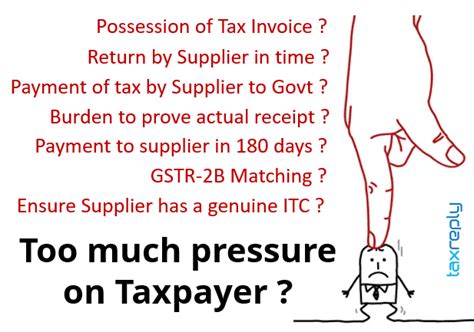 Too Much Pressure On Taxpayers For Itc Mismatch
