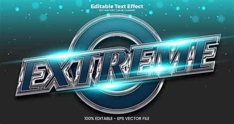 Premium Vector Extreme Editable Text Effect In Modern Trend Style
