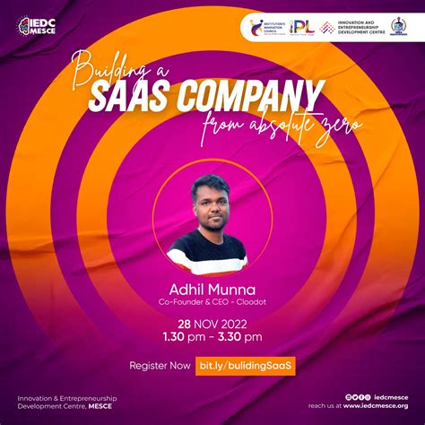 Building A Saas Company From Absolute Zero Iedc Mesce