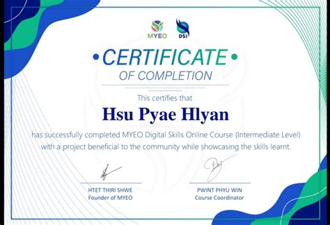 Hsu Pyae Hlyan On Linkedin Im Very Satisfied With The Things I Got From This Course