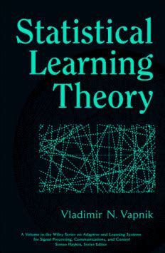 Statistical Learning Theory PDF