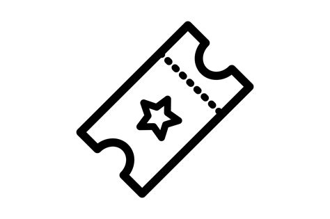 Ticket Icon Template Graphic By Zae · Creative Fabrica